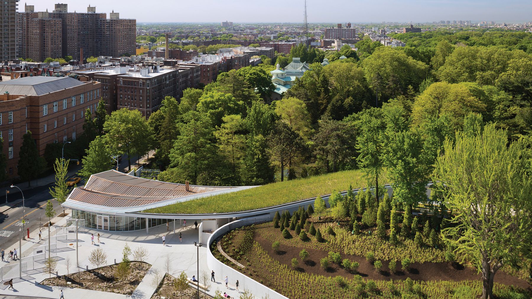 Brooklyn Botanic Garden Visitor Center - Projects - Weiss/Manfredi