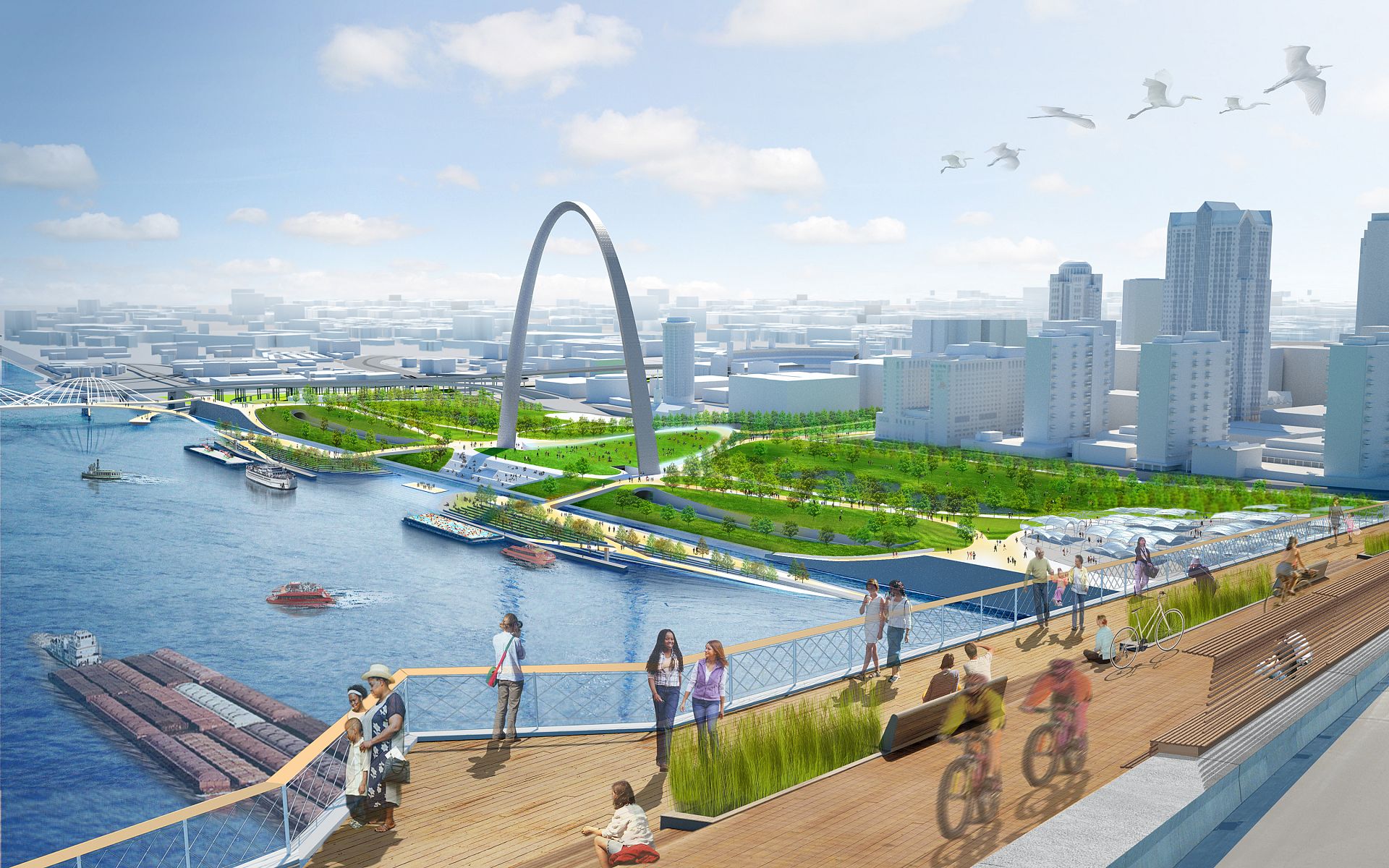 The City + The Arch + The River: Full Circle - Projects - Weiss/Manfredi