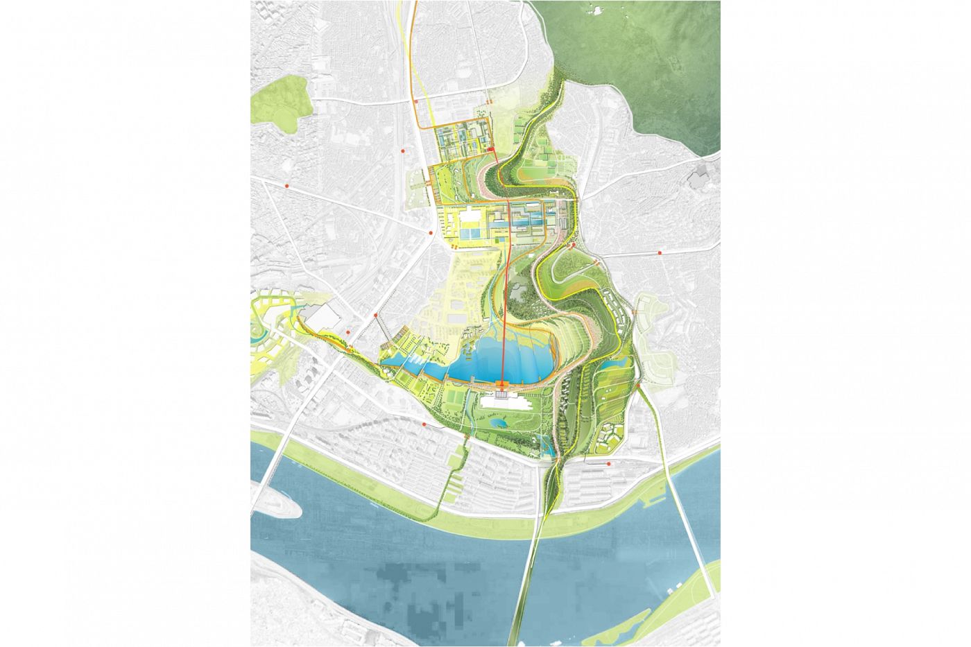 Yongsan National Urban Park Master Plan - Projects - Weiss/Manfredi